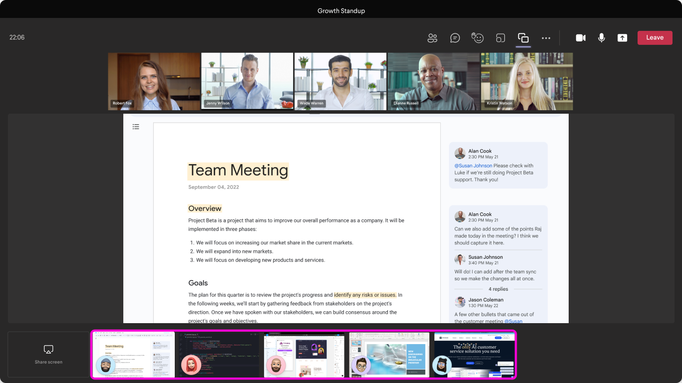 Frameable MultiShare