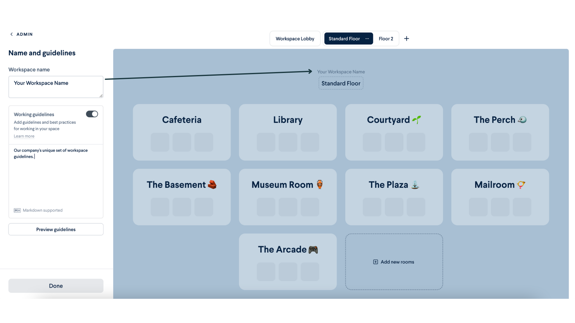 Admin Guide: Name and Guidelines