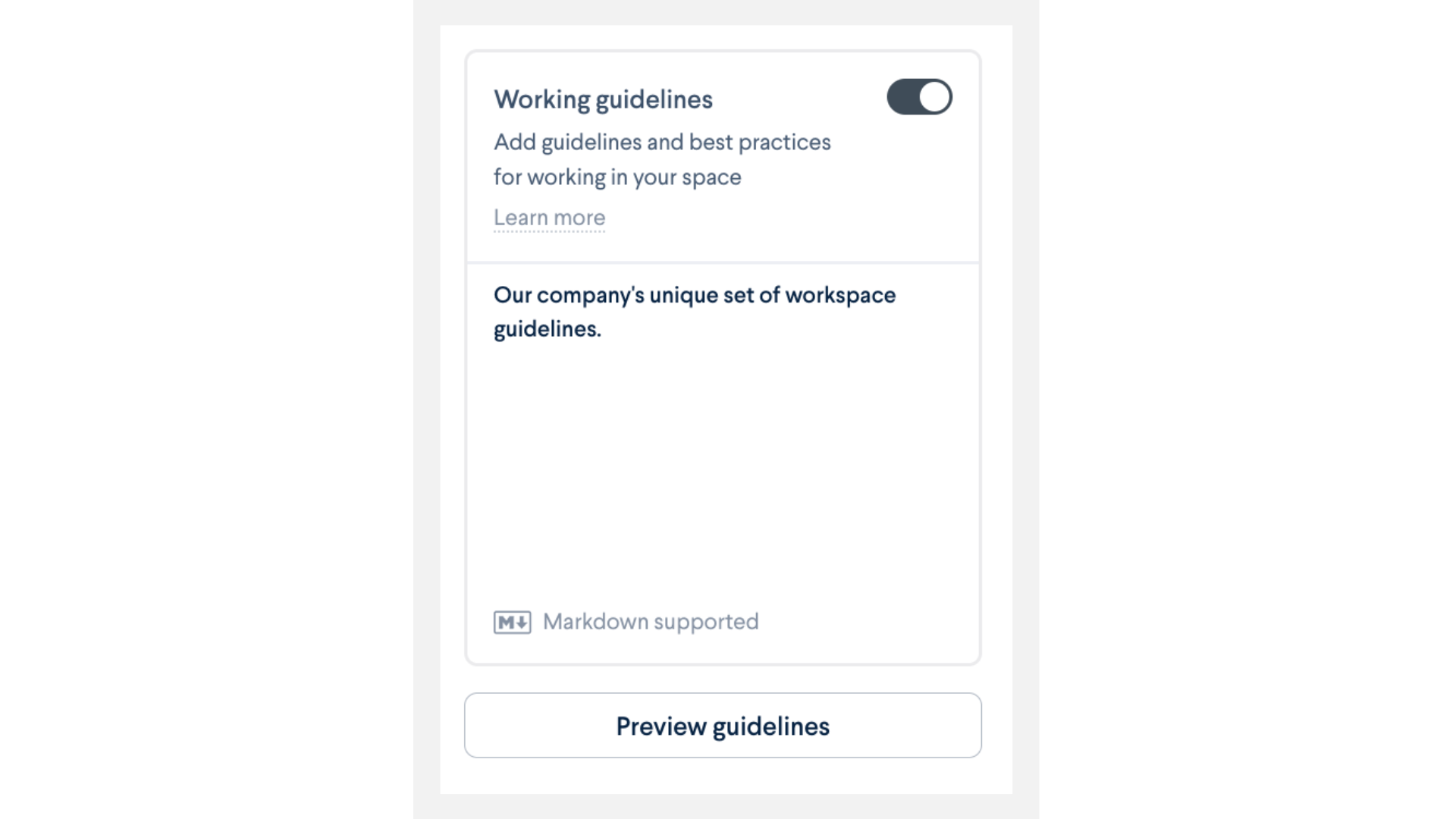 Admin Guide: Name and Guidelines