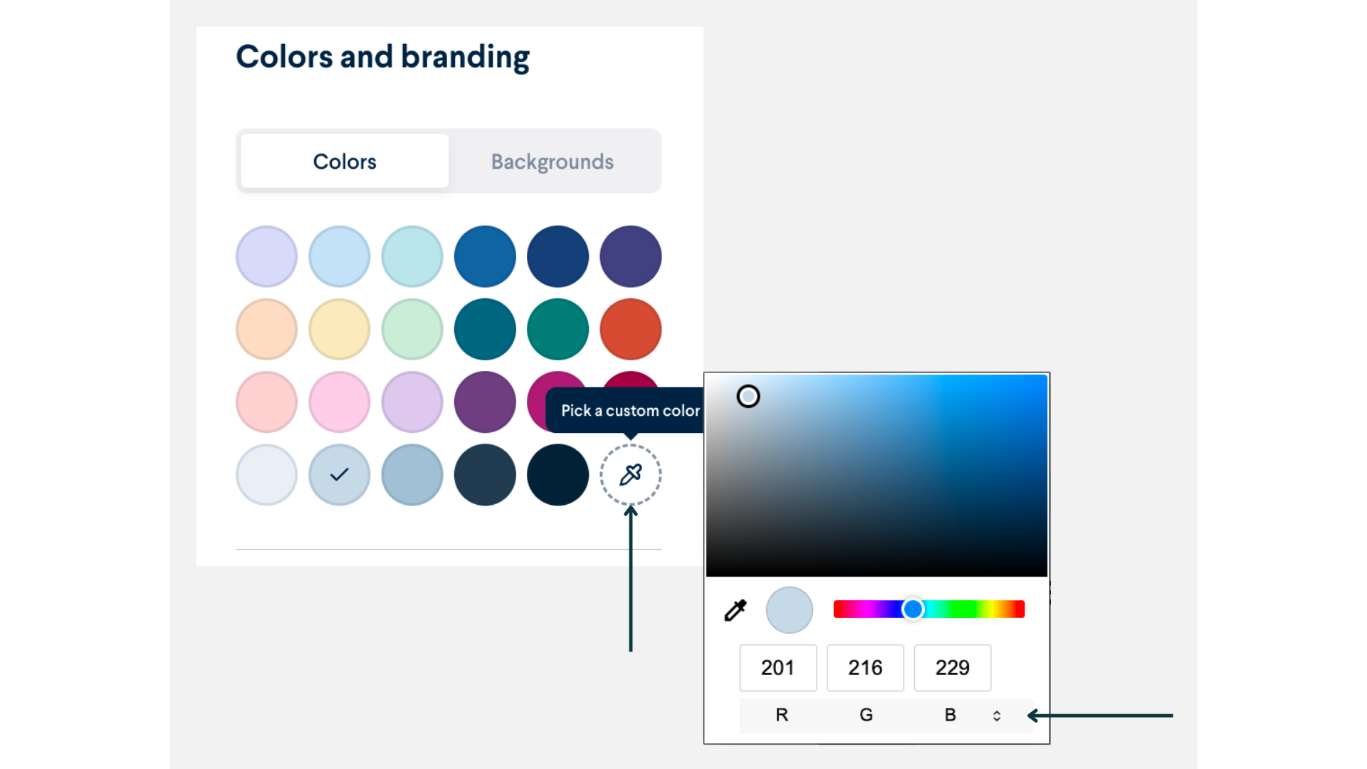 Events Admin Guide: Colors and Branding